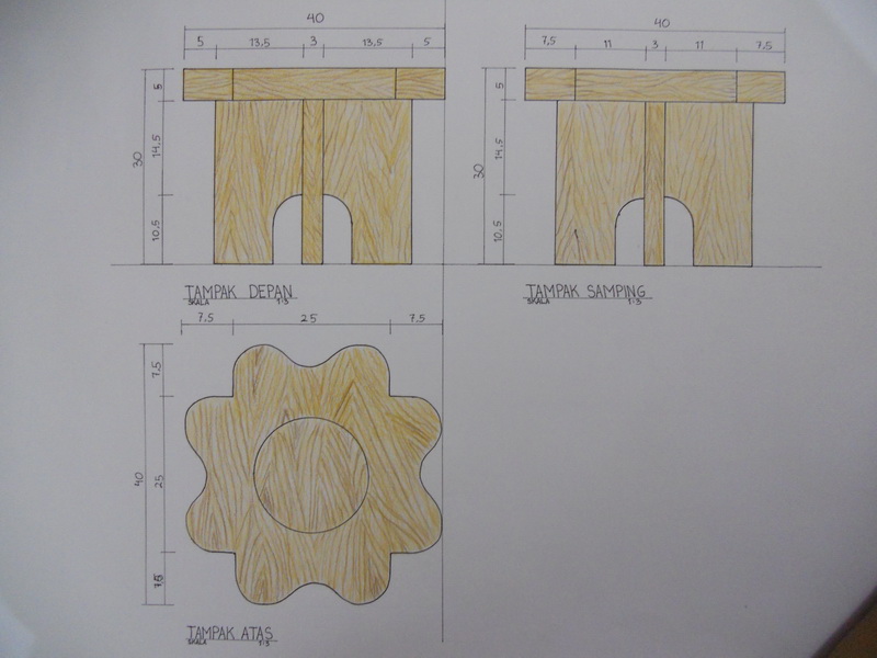 Sheila's Project: Furniture Design: Four Leaf Clover Stool