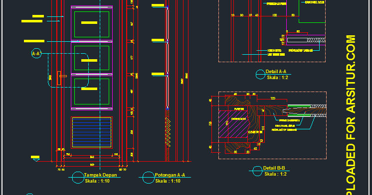 40+ Model Autocad Pintu Geser Simple Dan Minimalis