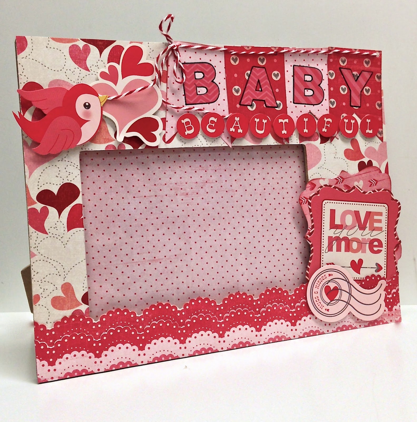 One Scrappy Soul: Baby Beautiful Altered Frame
