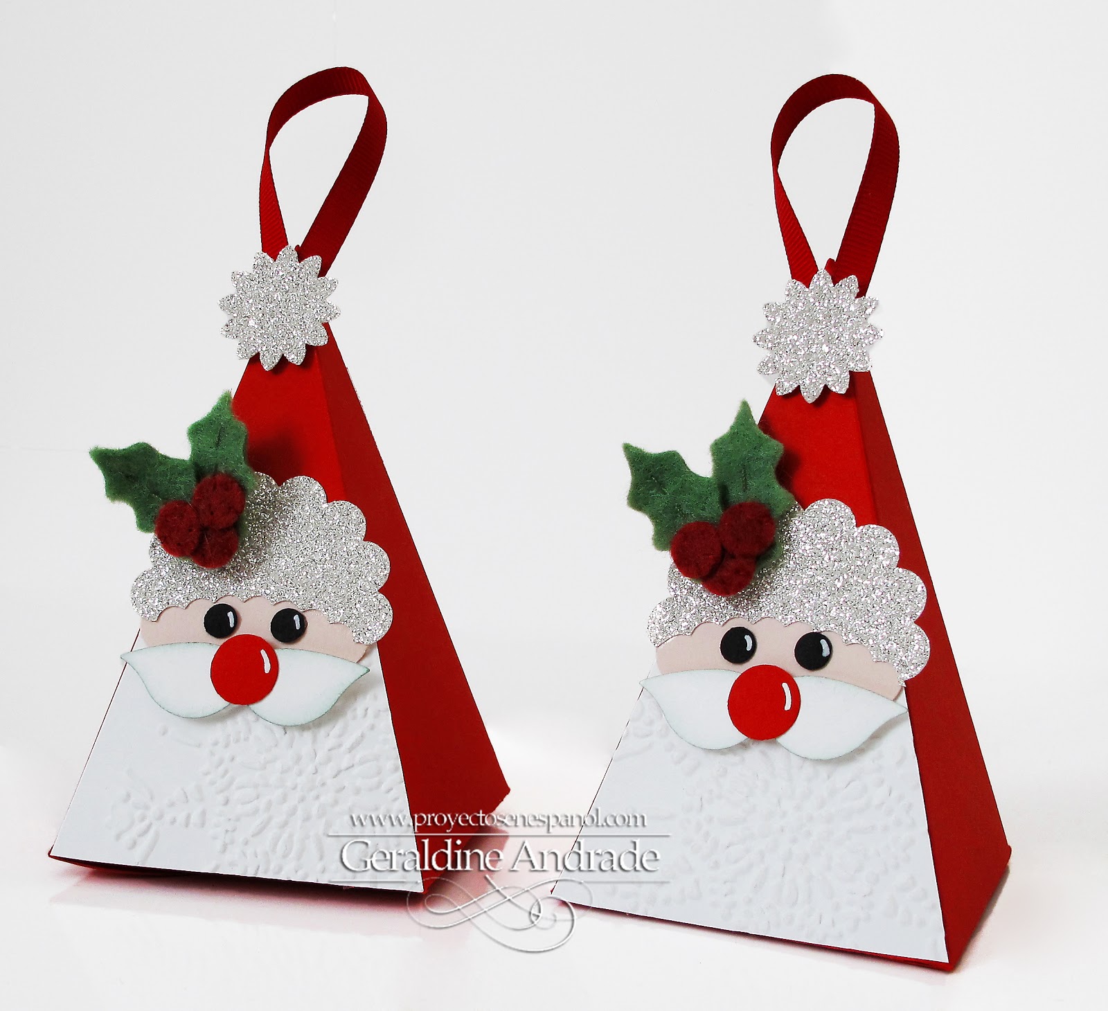 Mafer's Creations: CONOS DECORADOS DE SANTA - SANTA BOXES