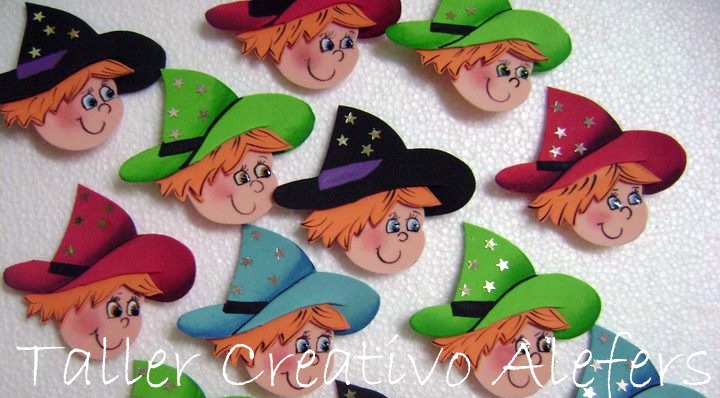 Modelos de figuras en foami para decorar - Imagui