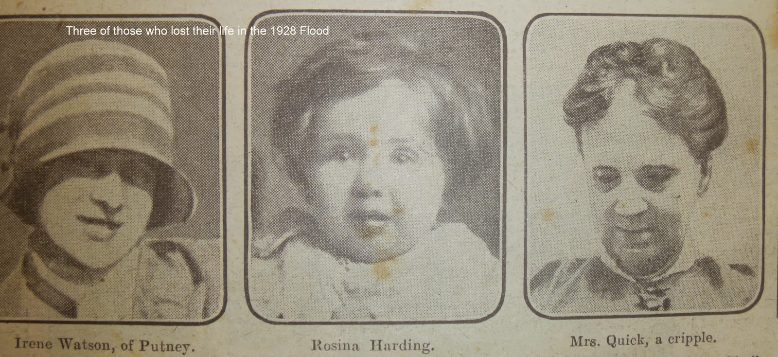 Where do you think you are? : The 1928 Thames Flood