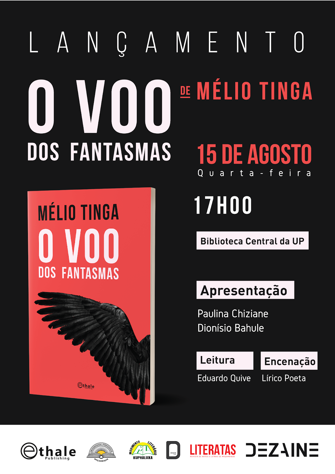 Lançamento: O Voo dos Fantasmas, Mélio Tinga - Ethale Publishing