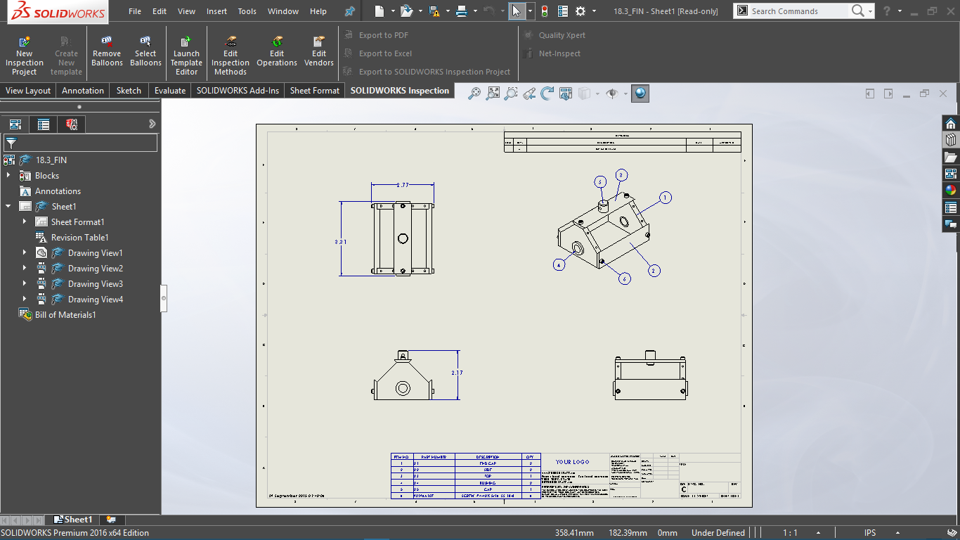 Part Mode, Assembly Mode And Drawing Mode In Solidworks 2016 ~ DRAWINGS ...