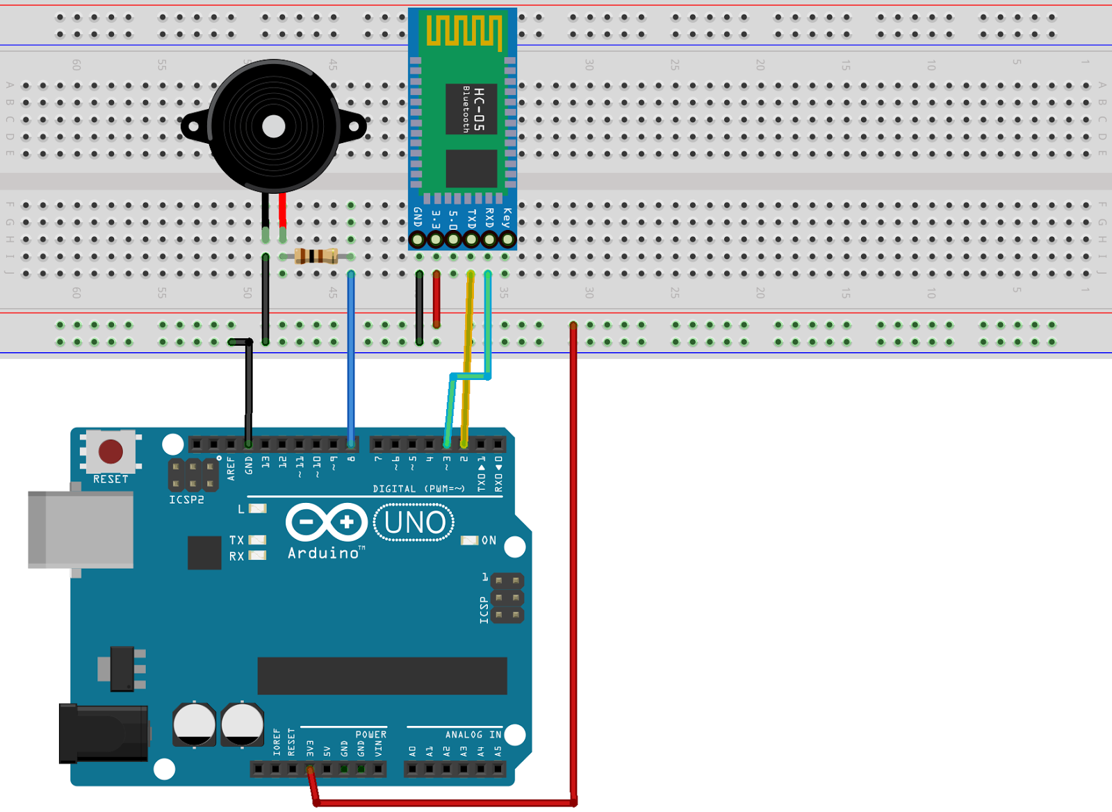 Arduino: Selecting melodies via bluetooth with your smartphone or tablet