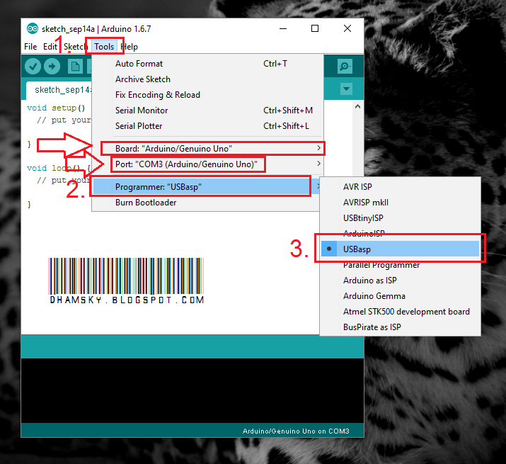 Menggunakan Usbasp Programmer Icsp Converter Pada Arduino Uno Di