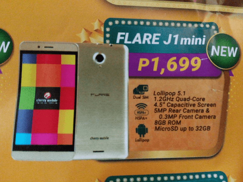 Cherry Mobile Flare S4 Mini And Flare J1 Mini Are Sub 2K Devices With ...