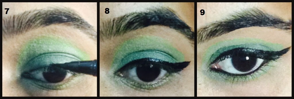 The Fashion and Makeup Review Blog: Light Green and Dark Green Eye ...