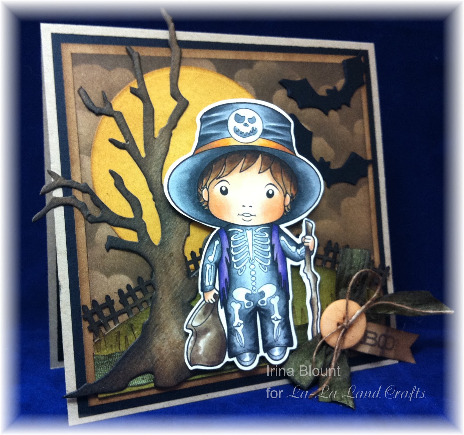 La-La Land Crafts Inspiration and Tutorial Blog: Skeleton Luka BOO!
