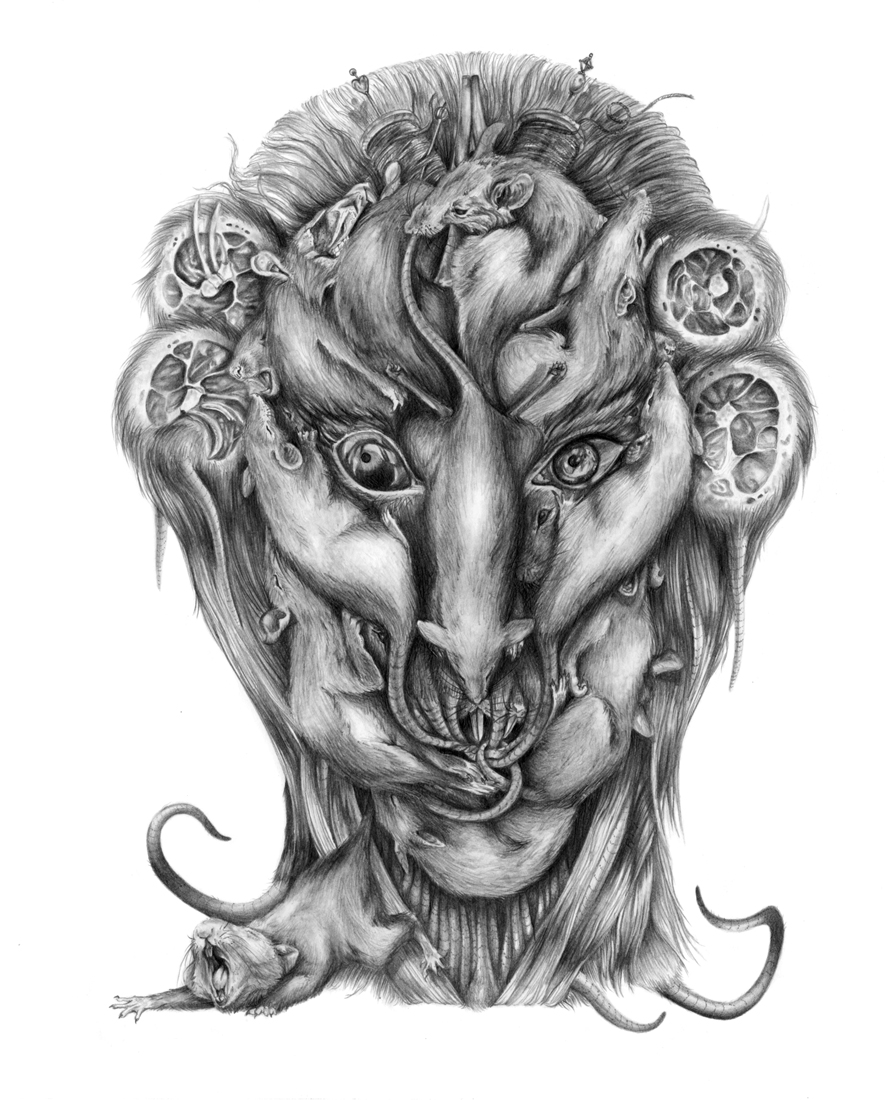 The Art of Cody Raiza: Rat King : First finished piece of 2013!