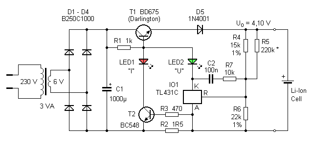 DFI Recreativ: Circuit pentru incarcarea acumulatorului Li-Ion