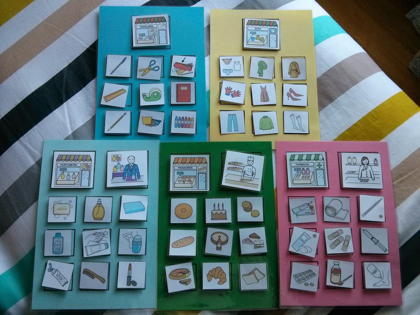 Logopedia Especial: Materiales para trabajar las tiendas