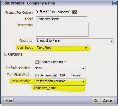 bihub: Case Insensitive Search using OBIEE 11g dashboard prompt - Text Field