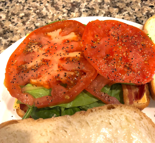 Recipe Review BLT Grilled Cheese Sandwich from The Pocket Change Gourmet