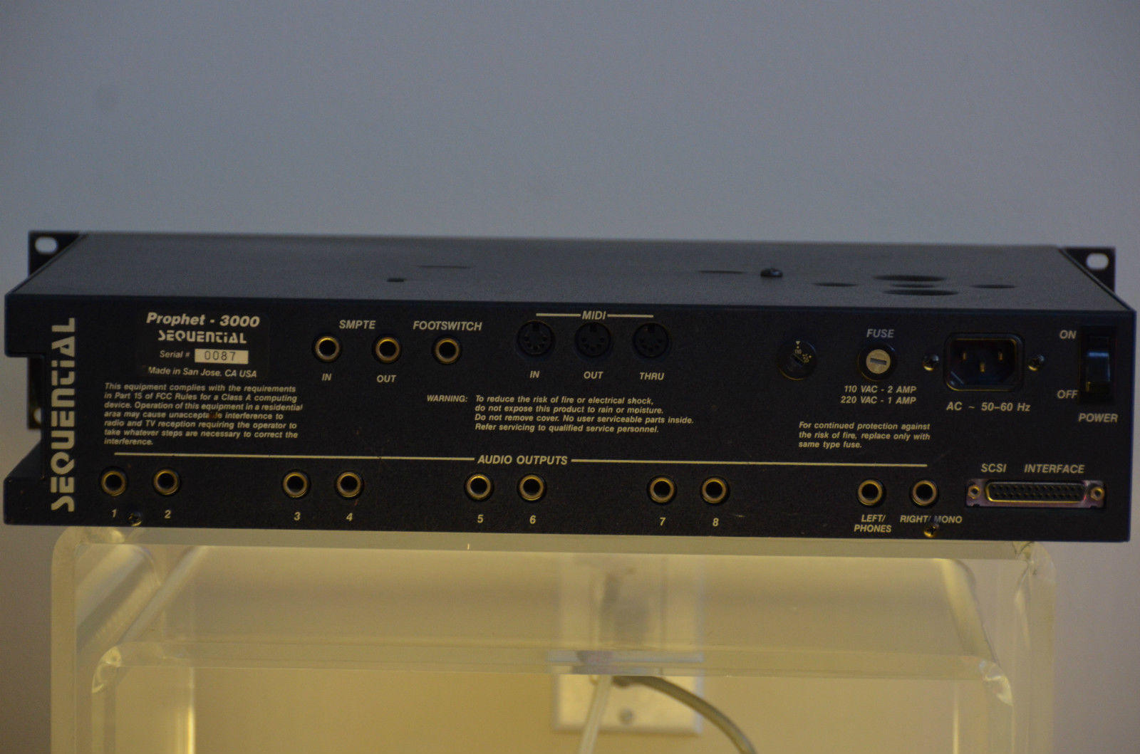 MATRIXSYNTH: Sequential Circuits Prophet 3000 SN 0087 with Huge Sample Library