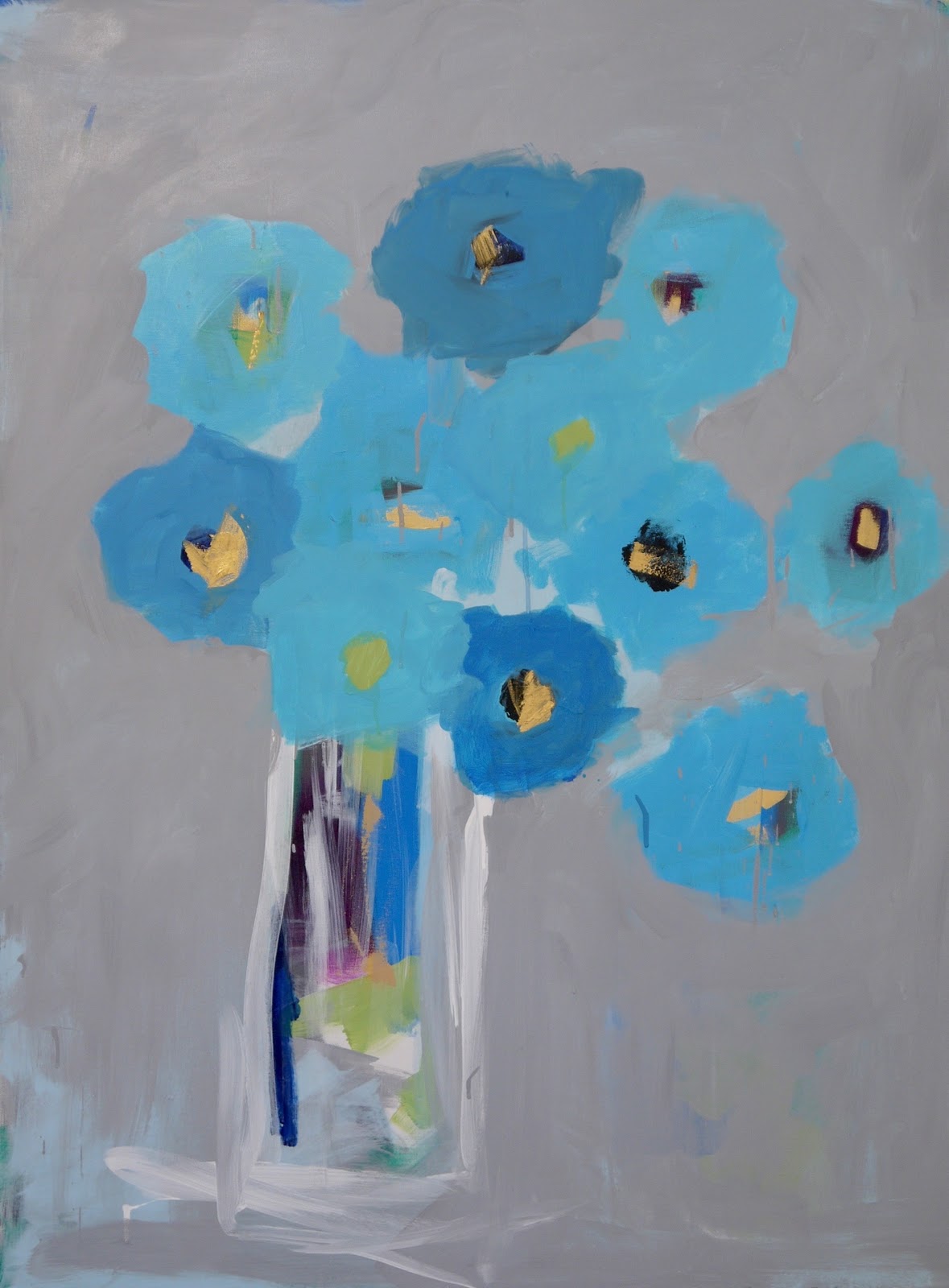 Artists of France: Original Floral painting by contemporary Georgia ...