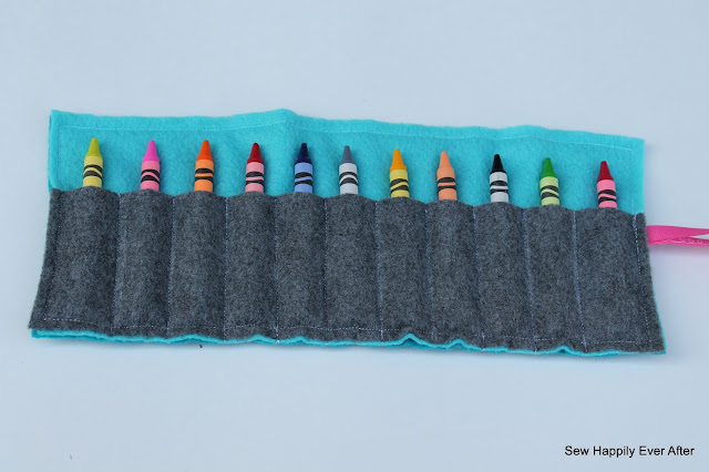 Sew Happily Ever After: FREE Crayon Roll Tutorial