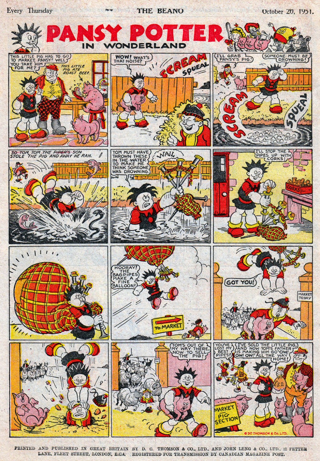 BLIMEY! The Blog of British Comics: Pansy Potter in Wonderland!