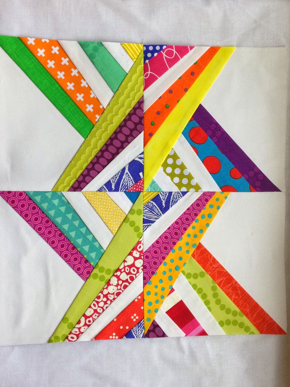 Stash Bee: April Hive 4 Eastern Sunrise block for Heather