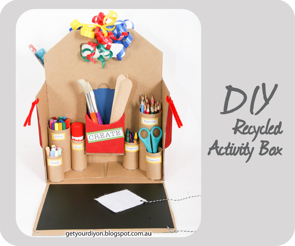 Get Your D.I.Y On!!: DIY Recycled Activity Box