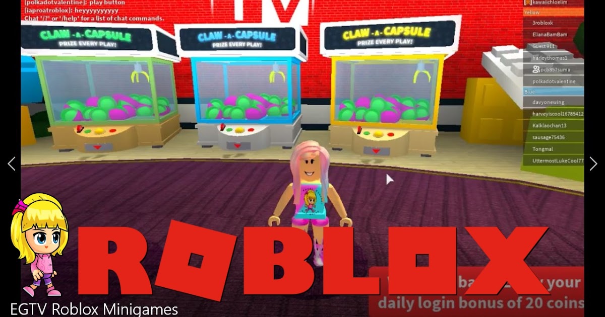 Roblox EGTV Minigames Gameplay | Chloe Tuber