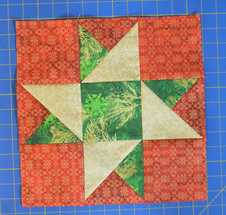 Inspired by Fabric: Silent Night Block Sampler: Day 5