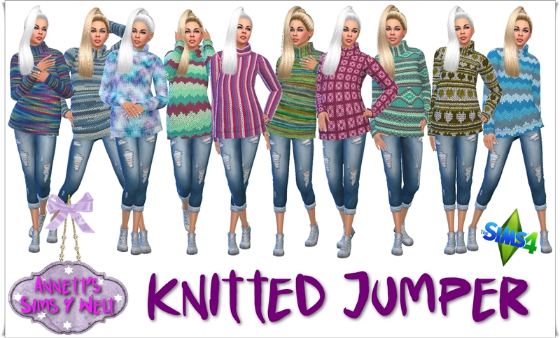 Sims 4 CC's - The Best: 20 Knitted Jumper for Women by Annett85