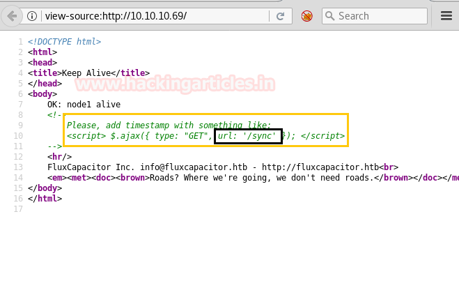 Hack the Box Challenge: Fluxcapacitor Walkthrough - Hacking Articles