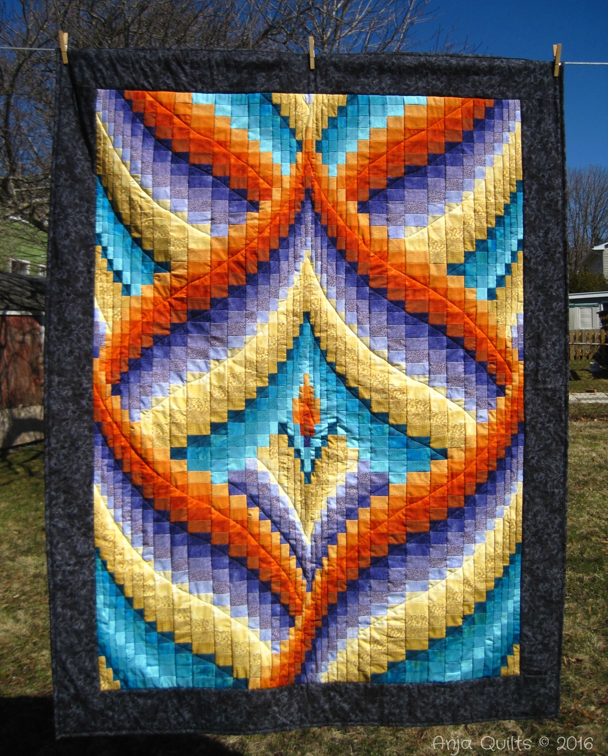 Anja Quilts: Throwback Thursday - Spiral Bargello