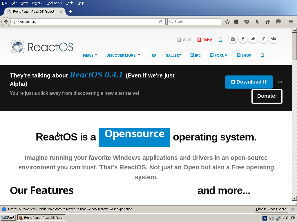 ReactOS 0.4.1 screenshots - DistroScreens