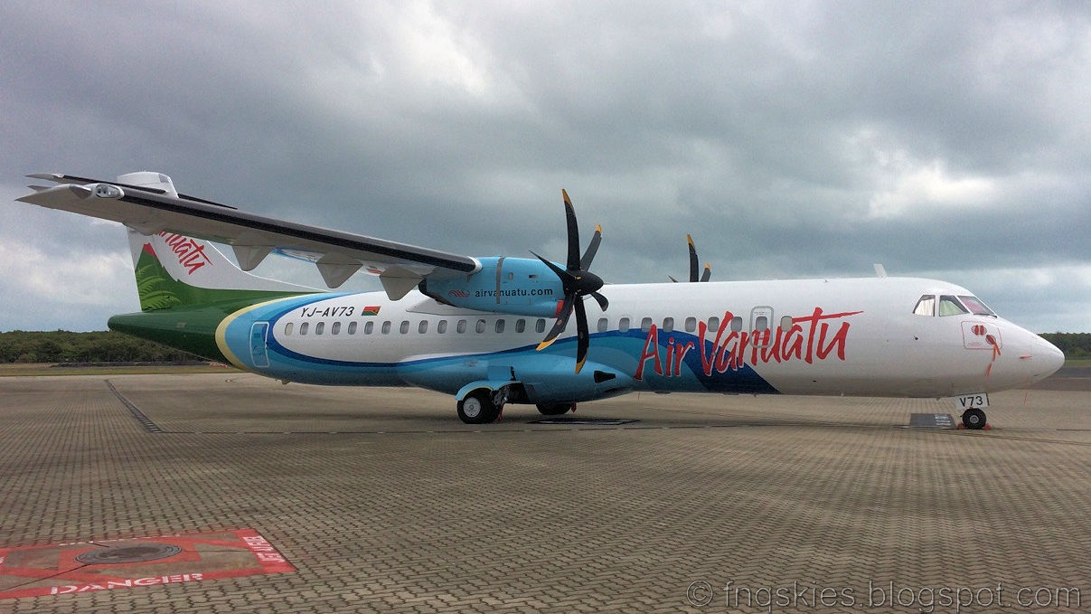 Far North Queensland Skies: Air Vanuatu ATR-72 YJ-AV73 delivery flight