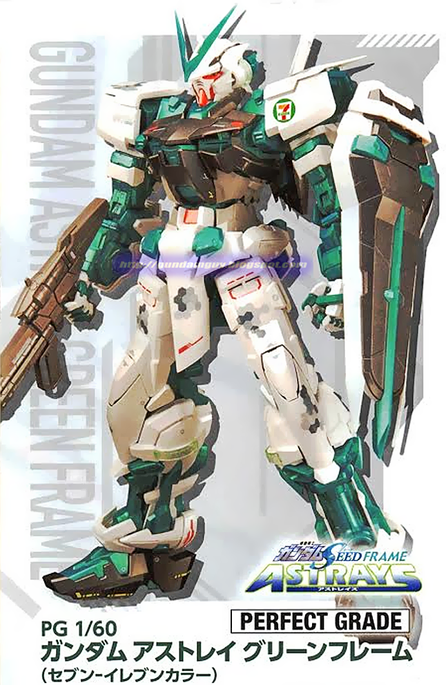 GUNDAM GUY: 7-Eleven Exclusive: PG 1/60 Gundam Astray Green Frame 7 ...