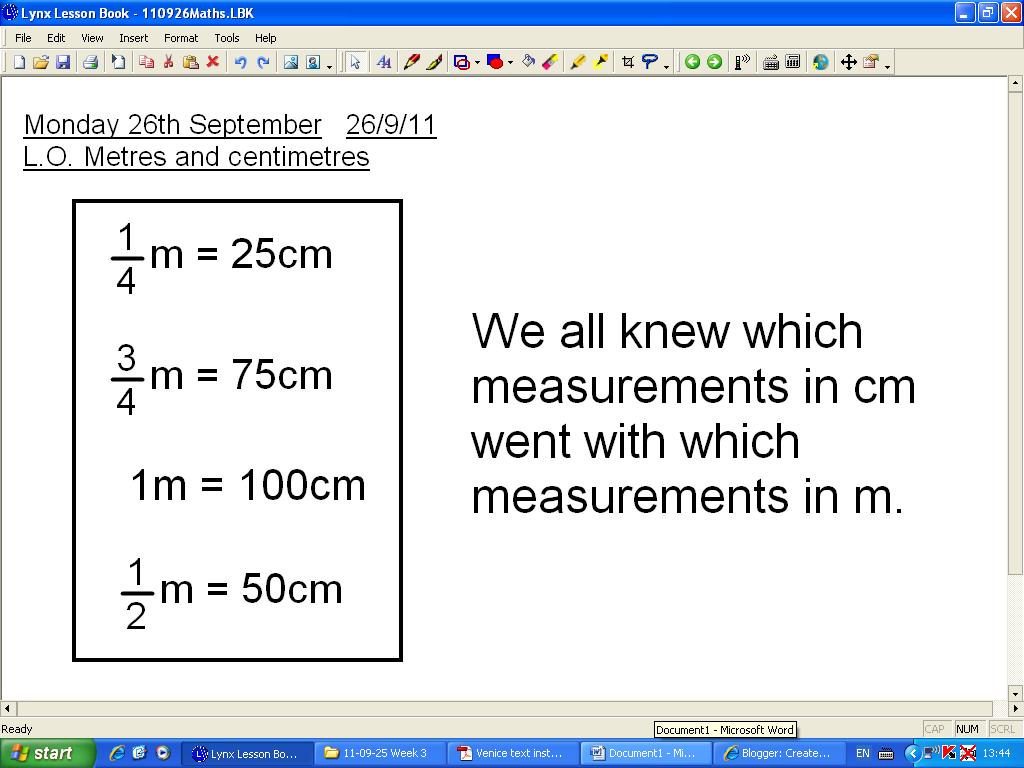 Mr Howe s Class Maths Metres And Centimetres