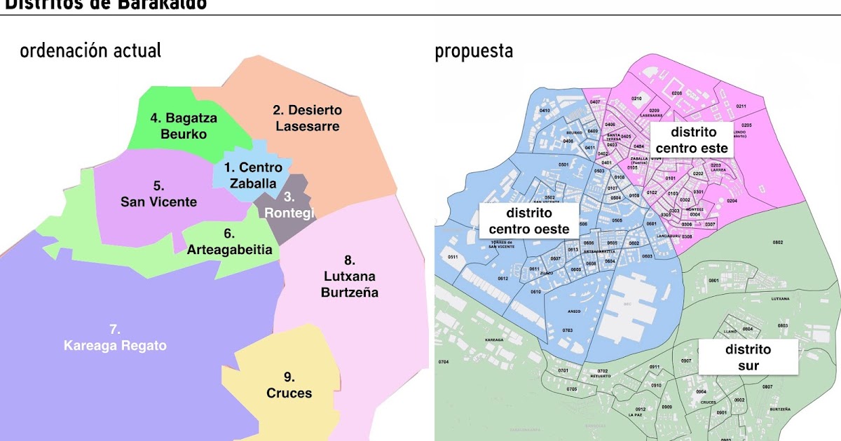 El equipo de Gobierno propone reducir a tres los distritos en que se ...