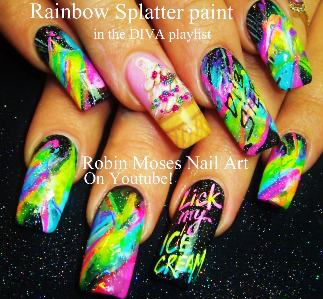 Robin Moses Nail Art Ice Cream Nails Ice Cream Nail Art Qr Code