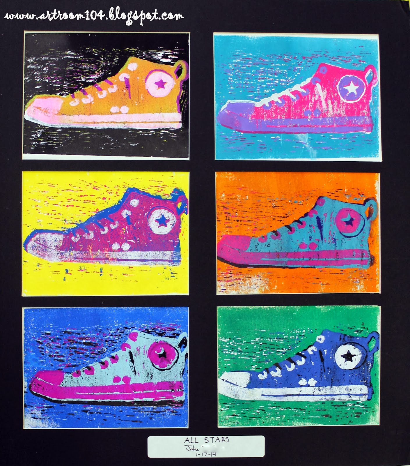 Art Room 104: Studio Art: Finished Pop Art Reduction Prints