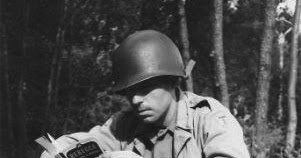 Books for Victory: Publishing During WWII: Photo of a GI reading a book