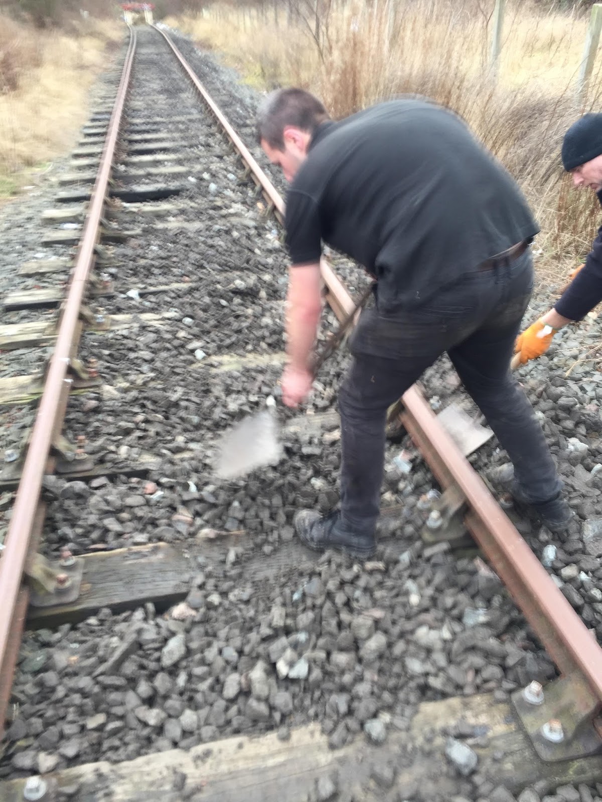 North Tyneside Steam Railway: P-Way Work at Percy Main