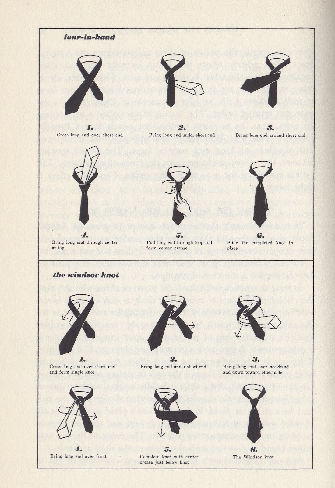 Unsolicited Advice: four-in-hand and windsor knots