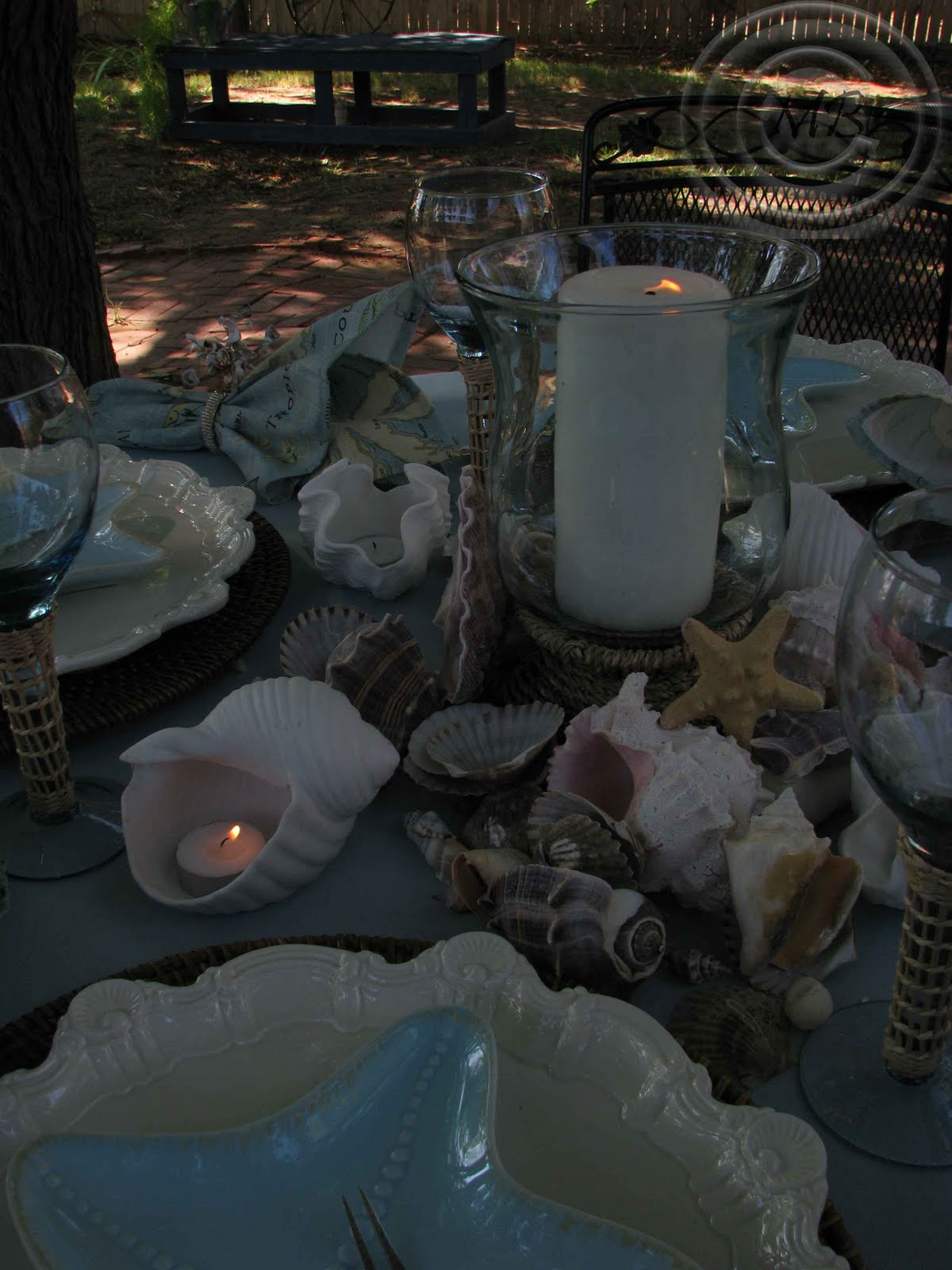 Creative Journeys: A Soft Sea tablescape