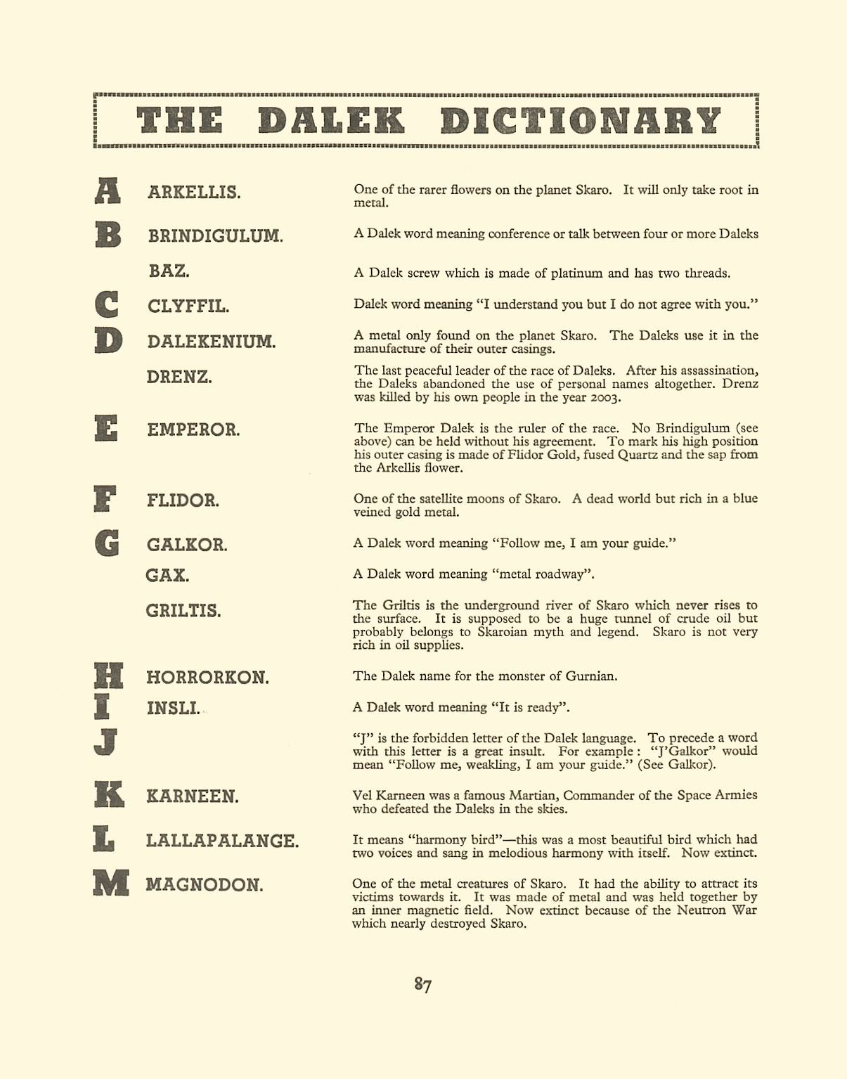Shadgrimgrvy: Dictonary of the Daleks