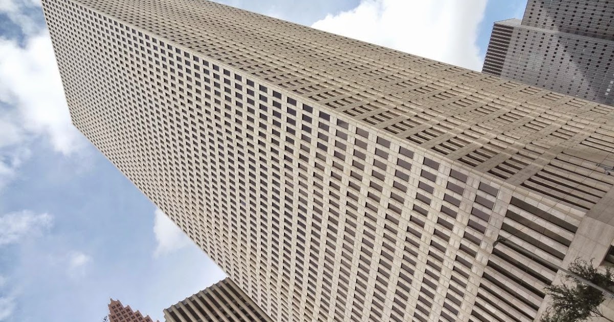 Houston in Pics: 1 Shell Tower and Plaza after renovation (various angl