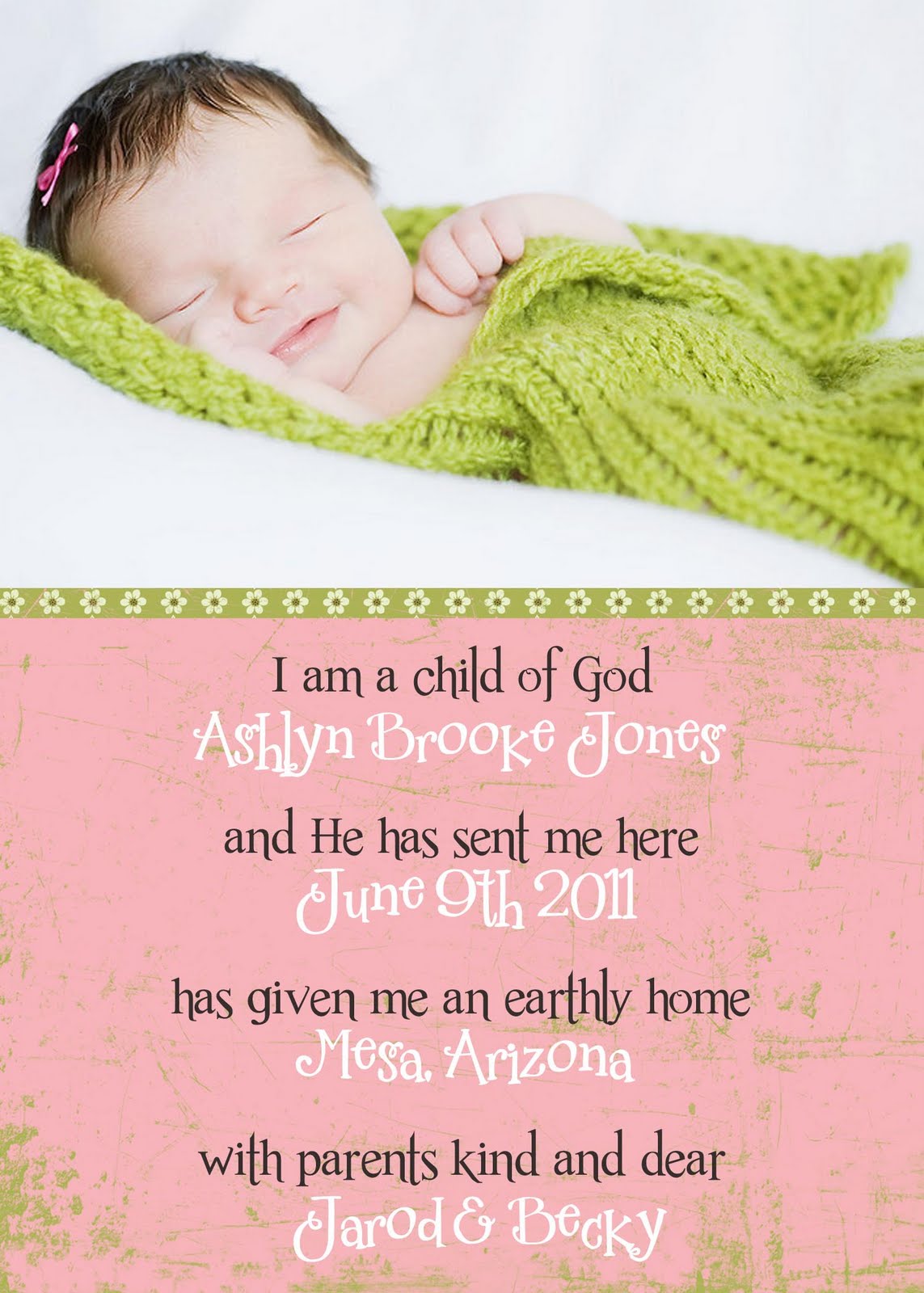 A Pocket full of LDS prints: LDS Baby Gift - I am a Child of God