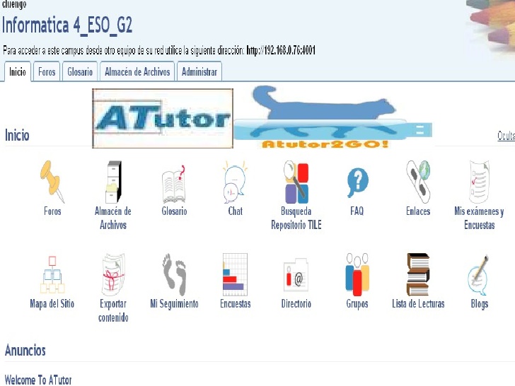 DESCRIPCIÓN DE LA PLATAFORMA VIRTUAL ATUTOR