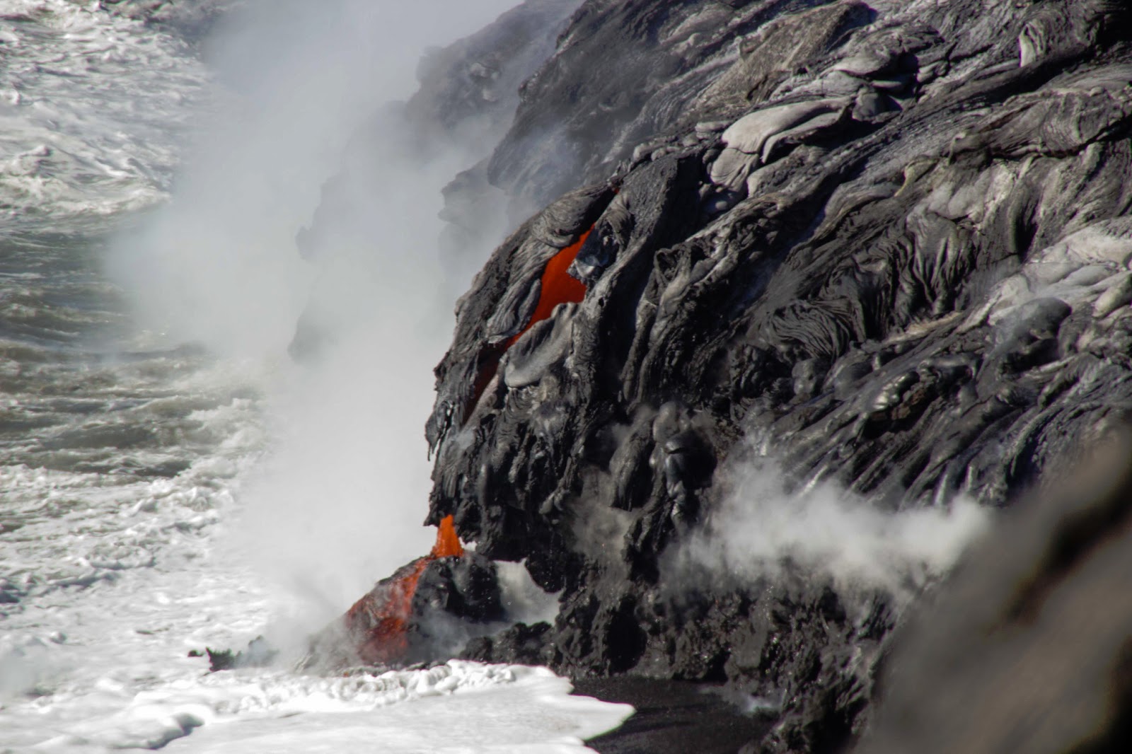 Big Island Living: We poke lava with a stick!