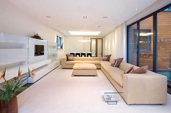 Luxury Soft Colors Living Room Design