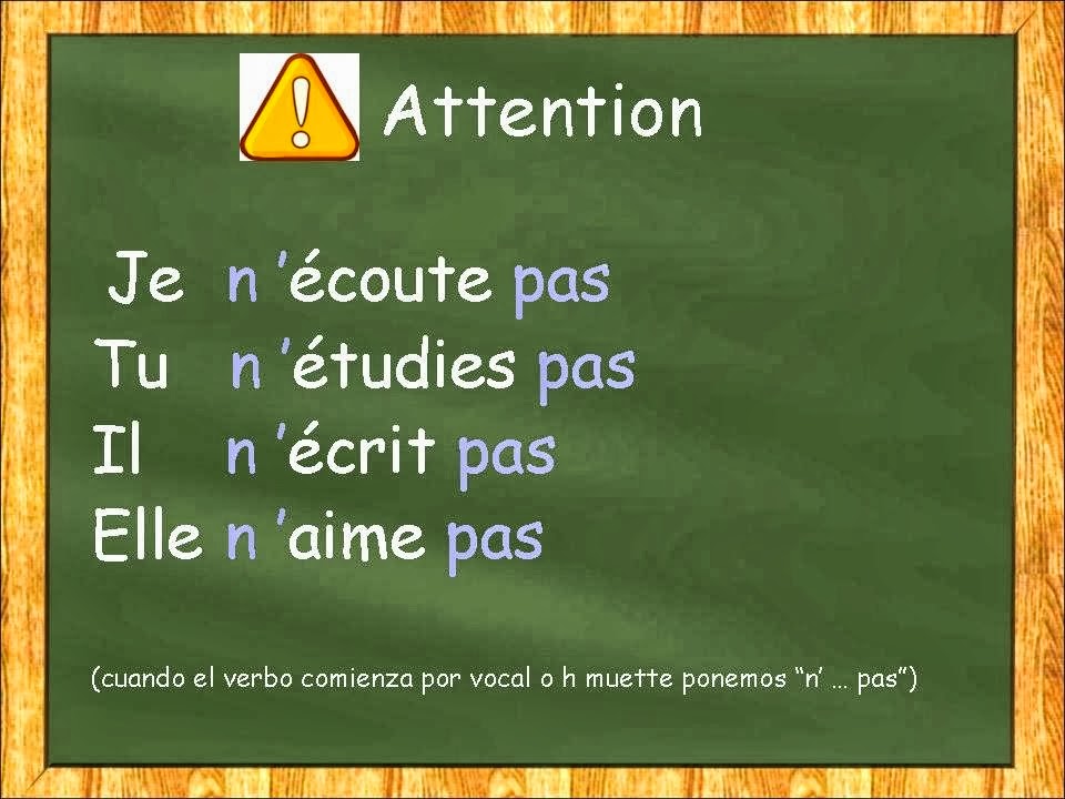 LA PROF DE FLE: La Forme négative