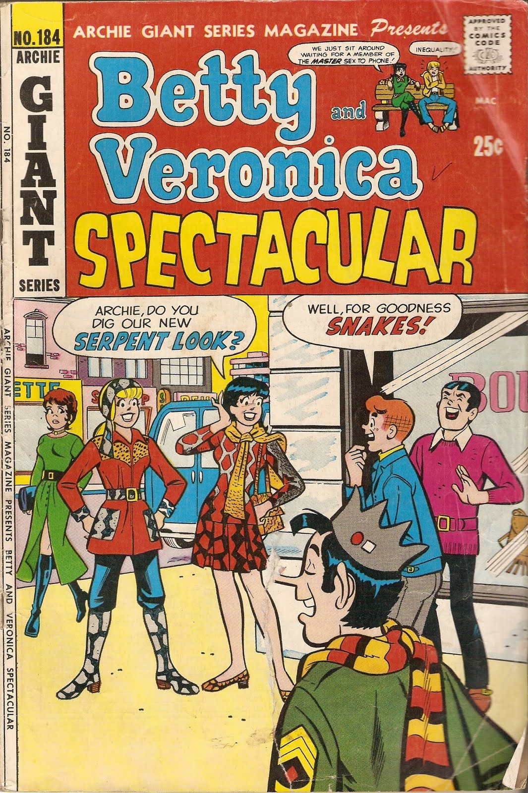 Slay, Monstrobot of the Deep!!: Bold Fashion Choices--Archie Repeats Itself
