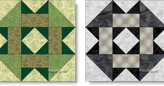 Patchwork Square Blog: Garden Square quilt block