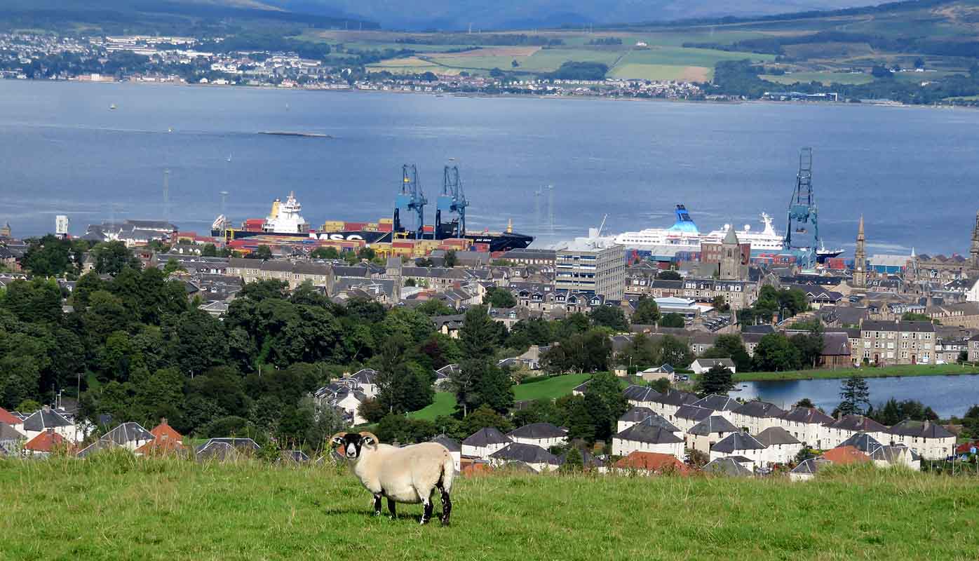 Alex and Bob`s Blue Sky Scotland: Greenock and The Cut. Central ...